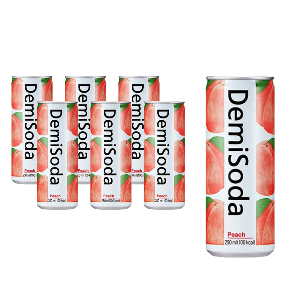 SIX PACK DEMI SODA SABOR DURAZNO 250ml. – MOAshop